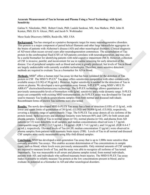 U-PLEX_Custom_Biomarker_Assays_Human_Insert_Final | PDF