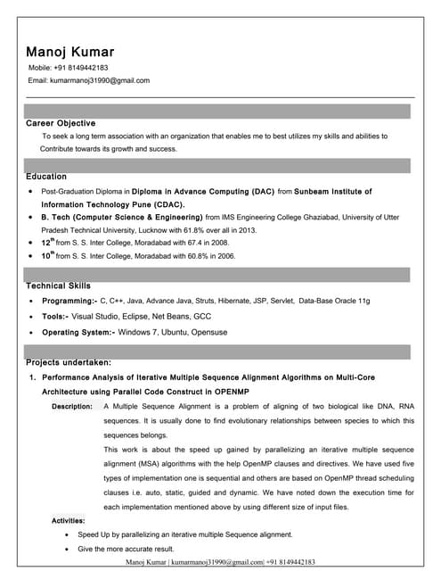 manjit_resume | PDF