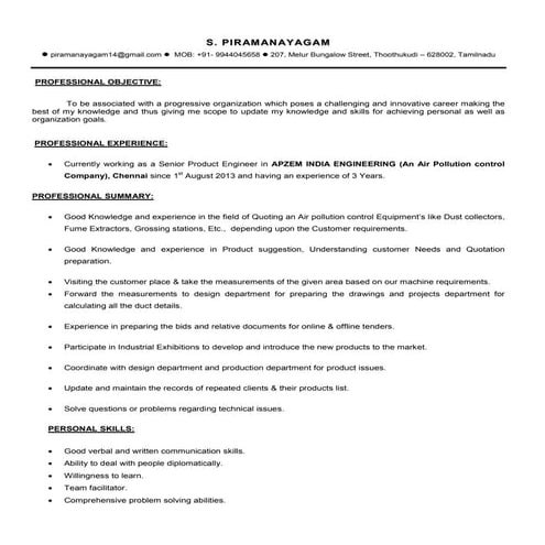 kalai resume 2 | DOC