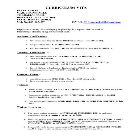 pavan resume | PDF