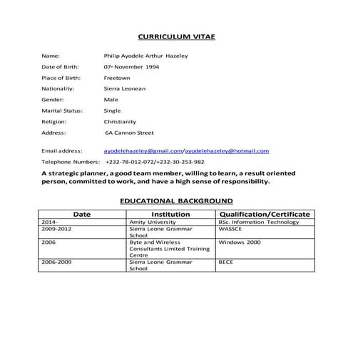 CURRICULUM VITAE phil revised | DOCX