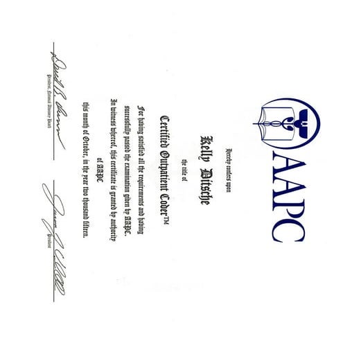 COC Certificate