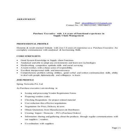 Resume Sujith Subramanian | DOC