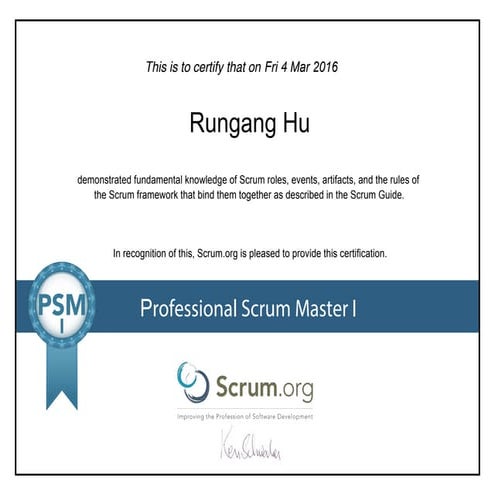 PSM I(Professional Scrum Master) Certification | PDF