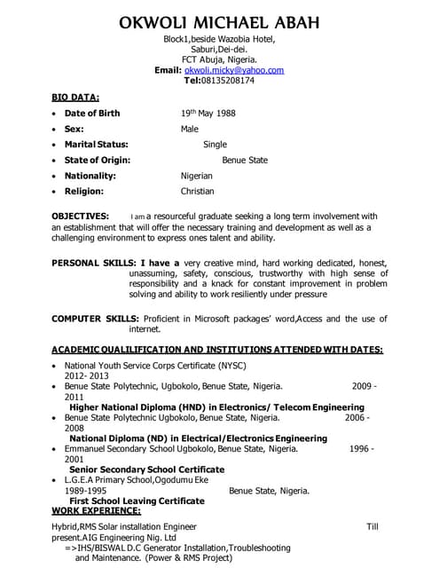 CV Branko Nikolic | PDF