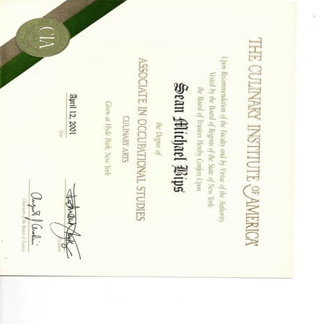 CIA.AOS DEGREE. BIPS 2001 | PDF