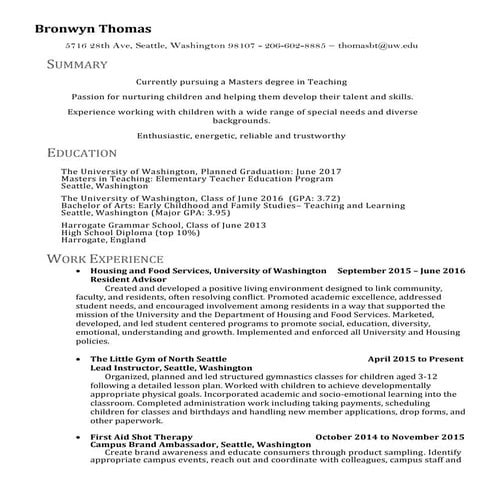 Resume | PDF