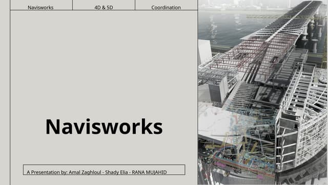 Basic of Navis works BIM application | PDF