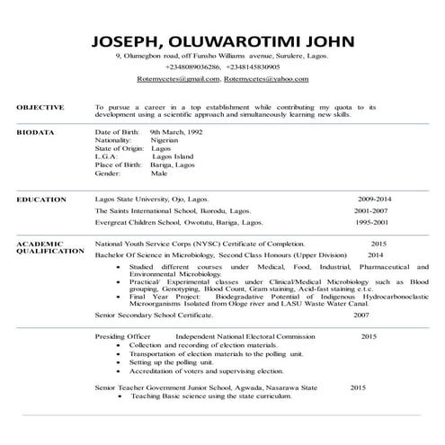 joseph edited cv | DOCX