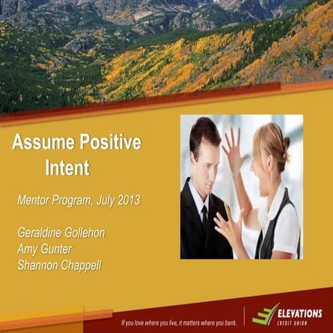 Assume Pos Intent 7 13 | PPTX