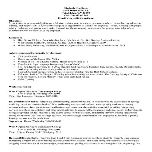 Oil Field Resume | DOCX