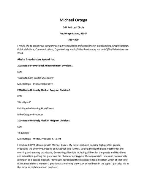 Richard Sanchez Resume 10-2015 | PDF