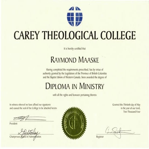 Theology Degree from Carey College | PDF