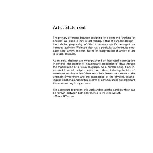 art statement | PDF