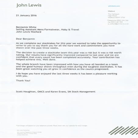 Stock Take Letter | PDF