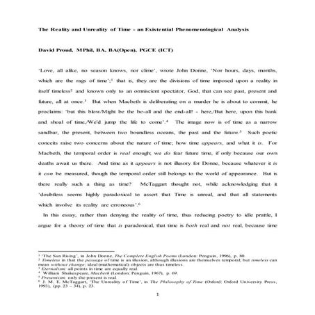 The Philosophy of Time | PDF