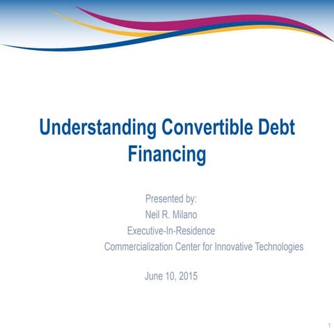 Convertible Note Presentation | PDF