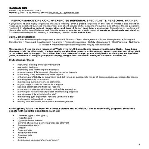 Hassan Din CV 2015 | PDF