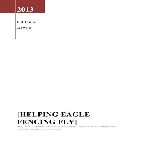 Zeb White WGU Capstone Project | PDF