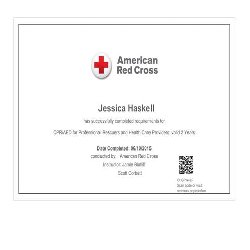 Jessica Haskell presentations