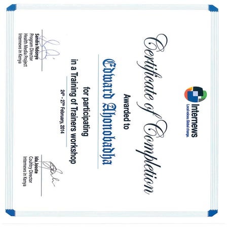 Internews TOT workshop | PDF