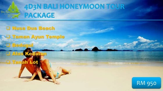 Bali Honeymoon Travel Packages from Delhi | PDF