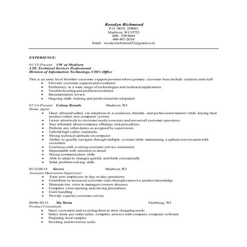 Wendy's Resume | DOCX