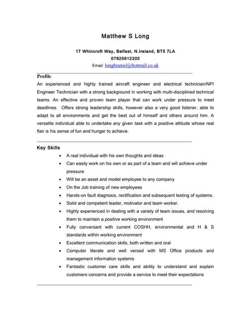 DANIEL WOODCOCK CV (1) | DOCX | Technology & Computing