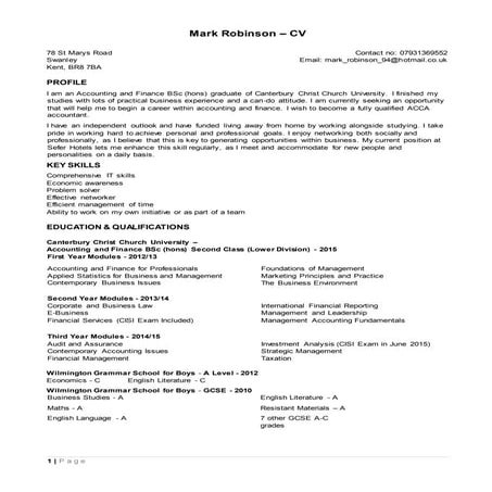 CV for english | PDF