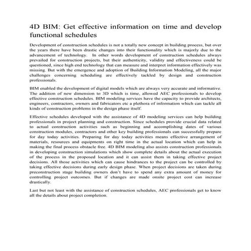 4d bim | PDF