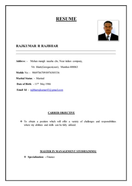 Vikash Resume | DOC