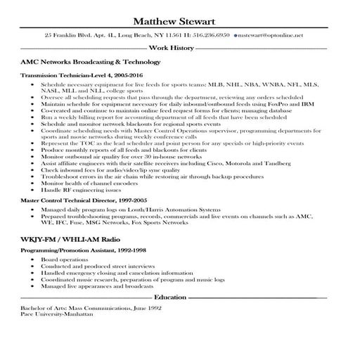 Victor Rosa-Branco Resume | DOC