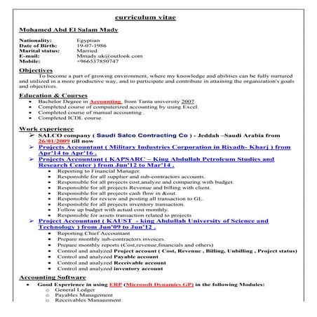 M.KHAIRY CV | PDF