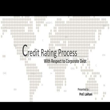Credit Rating Process with Respect to Corporate Debt | PPSX