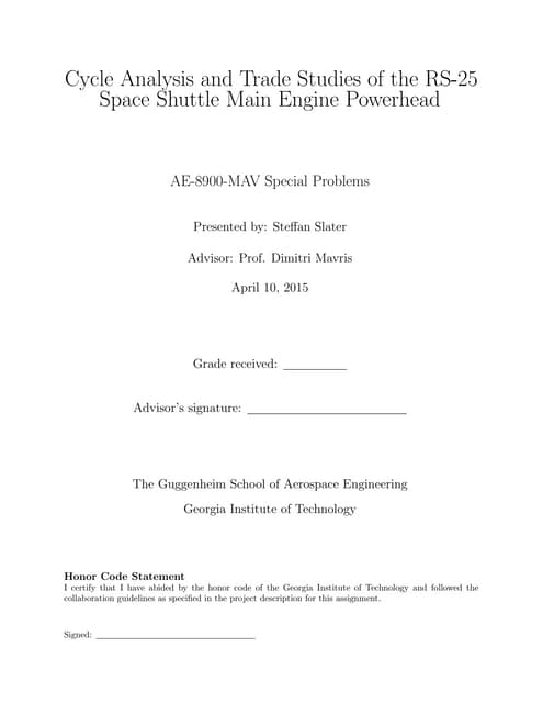RS-25 Core Stage Engine | PDF