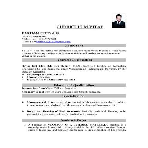 Farhan cv | PDF