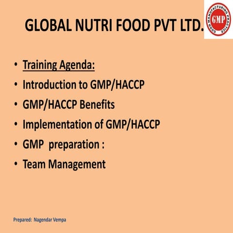 GMP Training slide | PPTX
