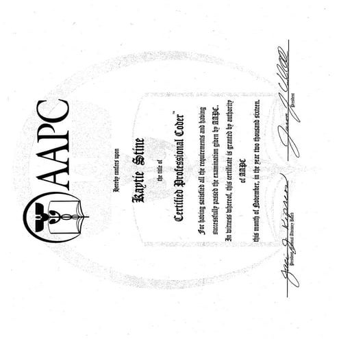 AAPC Certificate | PDF