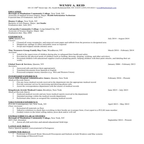 Rosaly-Castillo resume updated | PDF