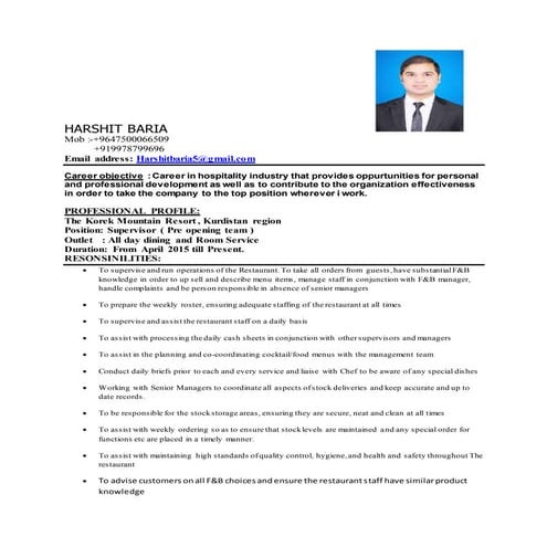 harsh cv1 | PDF