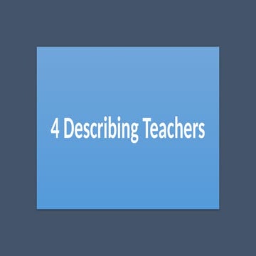 The roles of teachers and learners | PPTX