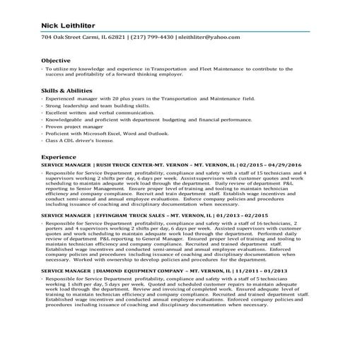 Nick Leithliter Resume | DOCX