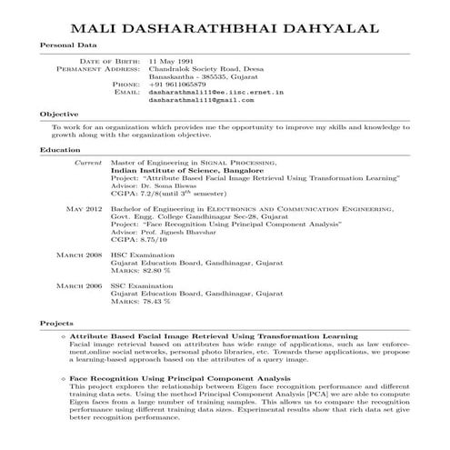 MaliCV | PDF
