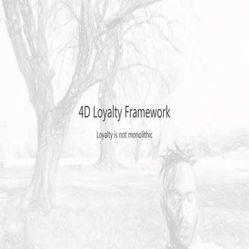 4 d loyalty framework | PPTX