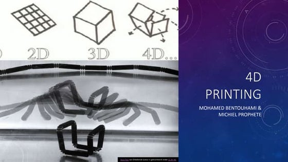 4D Printing | PPTX | Technology & Computing