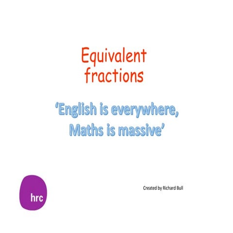 4e. equivalent fractions | PPT