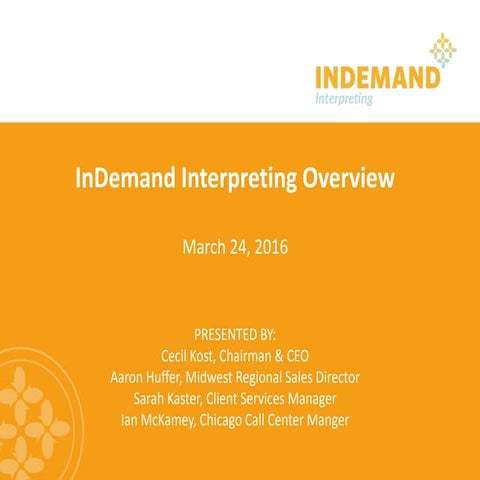 Indemand New Overview-Vicki | PPTX | Web Conferencing | Computer ...