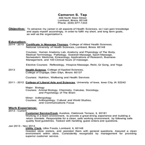 FEMA Resume-TW Summer2016