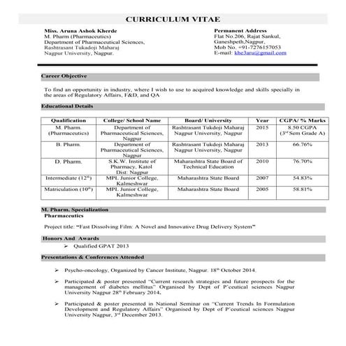Aruna QC Resume | DOC