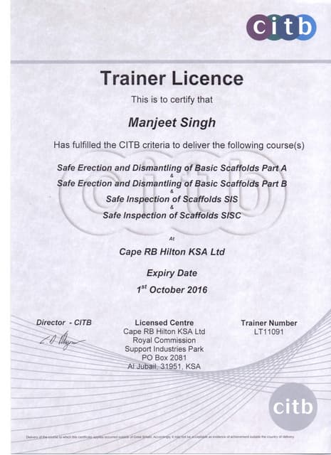 Sait ITP Certificate | PDF